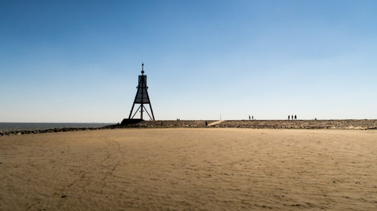 Flut Cuxhaven - Ebbe und Flut in Duhnen
